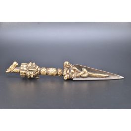 Rare 9" Antique Tibetan Thunderbolt Buddhist Shaman Mahakala Phurwa ...