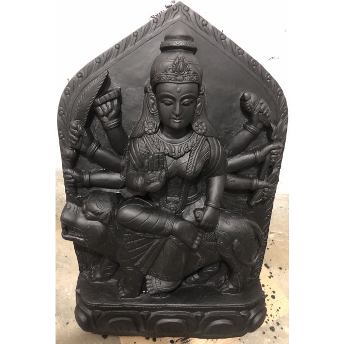 Stone Carved Goddess Durga - Export From Nepal